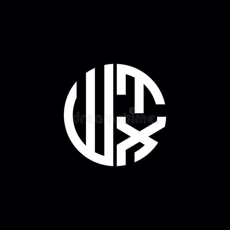 WTX Logo WTX Icon WTX Monogram WTX Letter Minimalist Circle Flat Unique ...