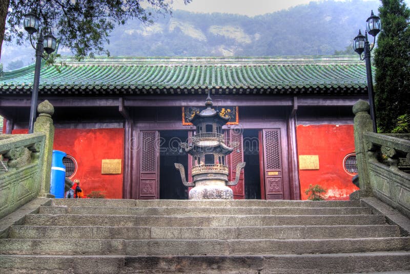 Wudang Shan Temple stock image. Image of temple, stairs - 4362447