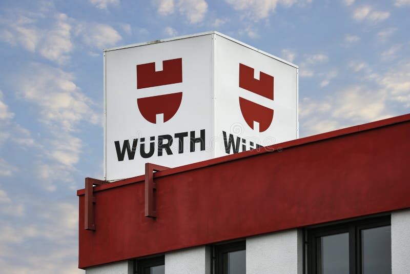 Wuerth logo redaktionell bild. Bild av förbinda, produkt - 99257386
