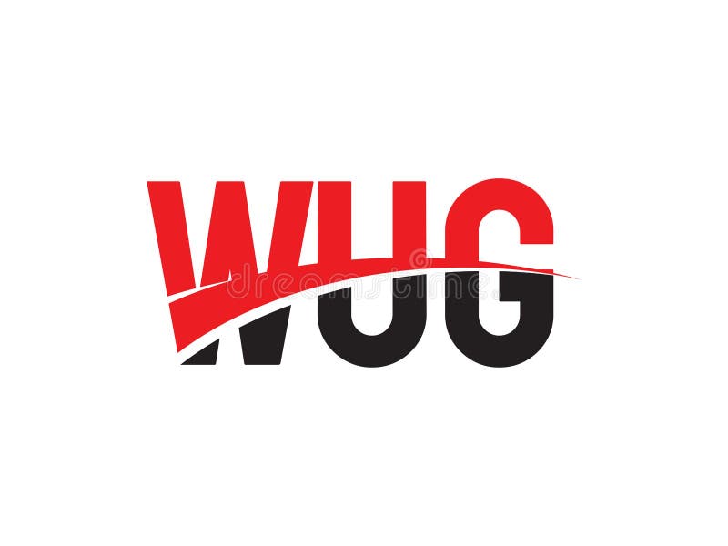 WUG Letter Initial Logo Design Vector Illustration Stock Vector ...