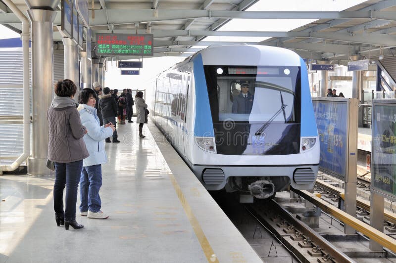 Wuhan,china: light rail editorial photography. Image of railcar - 18293307