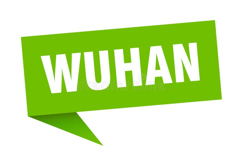 Wuhan Speech Bubble. Wuhan Ribbon Sign Stock Vector - Illustration of ...