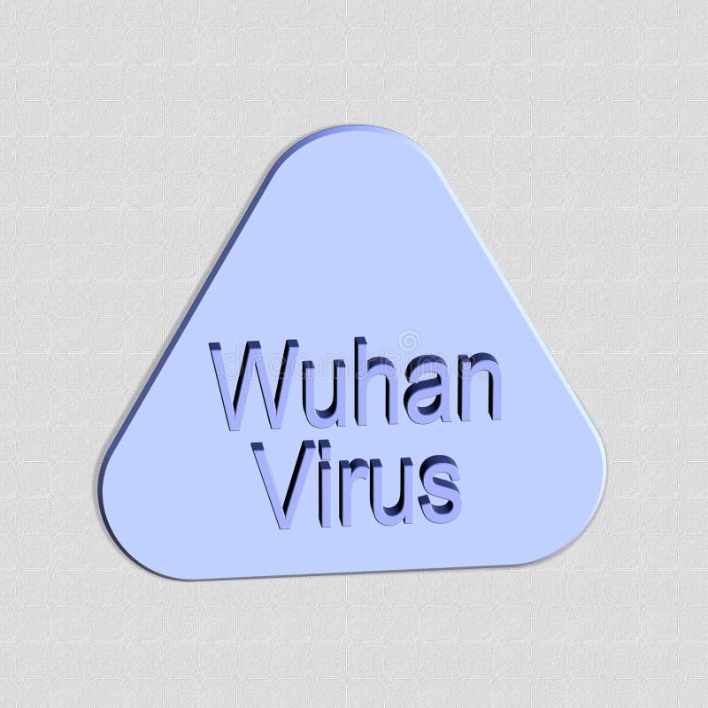 Wuhan Virus - Word or Text As 3D Illustration 3D Rendering Stock ...