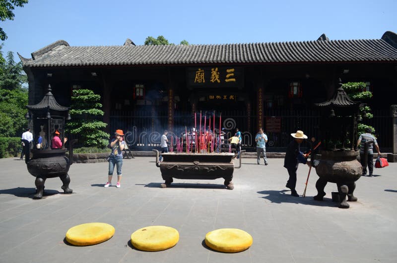 Wuhou temple in Chengdu editorial stock photo. Image of female - 32332668
