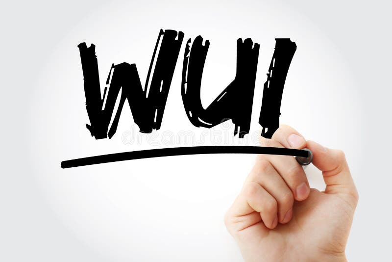 WUI - Web Based User Interface Acronym With Marker, Technology Concept ...