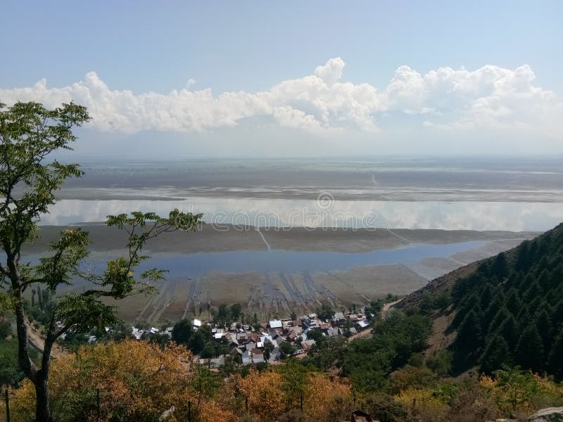 Wulllar lake stock image. Image of estuary, wulllar, fjord - 99357991
