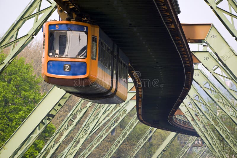 Wuppertal Suspended Monorail Stock Photo - Image of railway, suspended ...