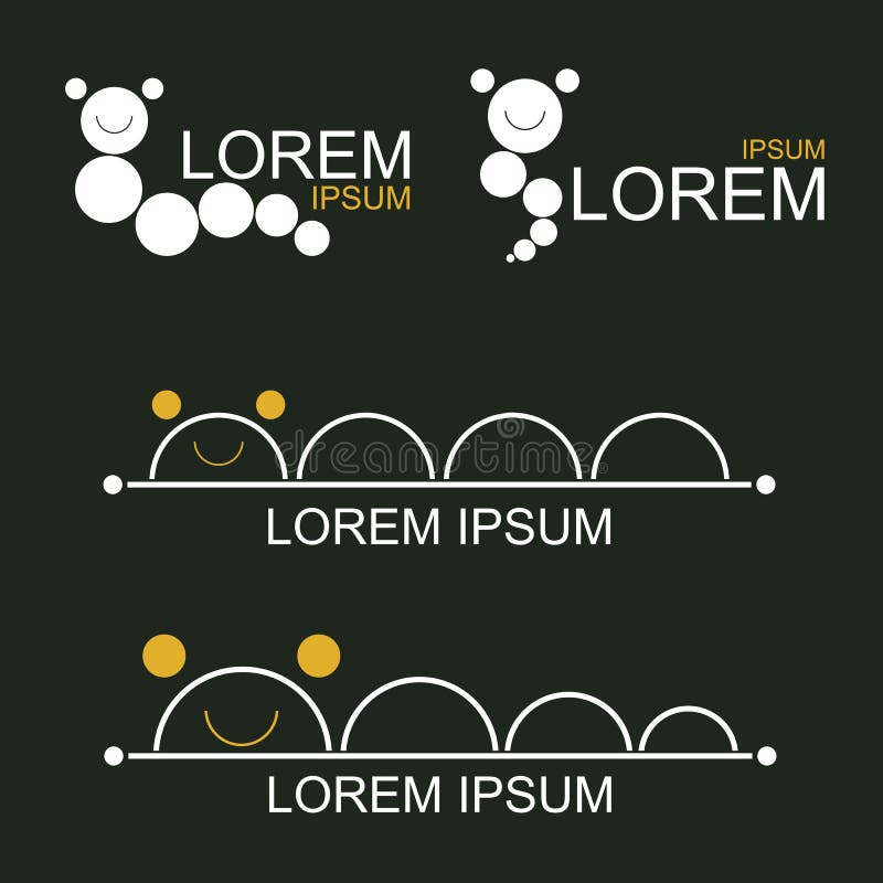 Wurm-Logo vektor abbildung. Illustration von puppe, lang - 62253717