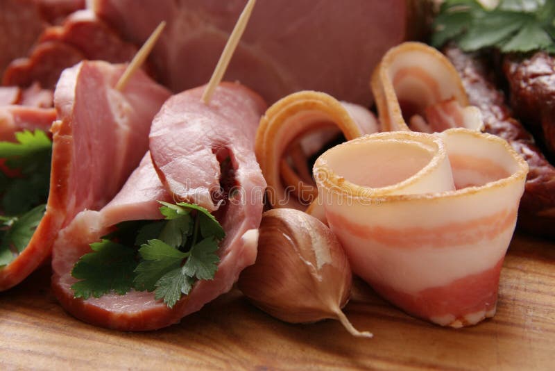 Wurst stockfoto. Bild von bissen, würste, schinken, koch - 1201598