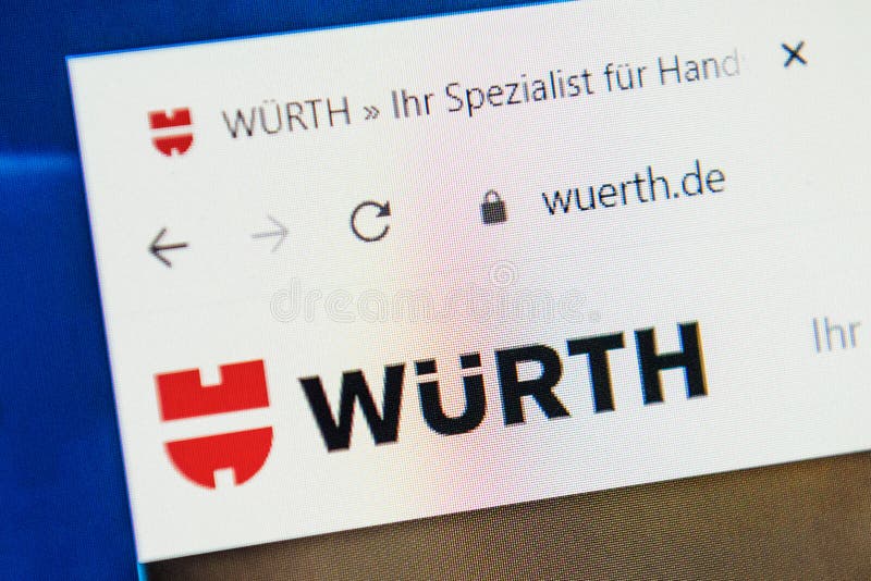 Wurth Web Site. Selective Focus. Editorial Photo - Image of network ...