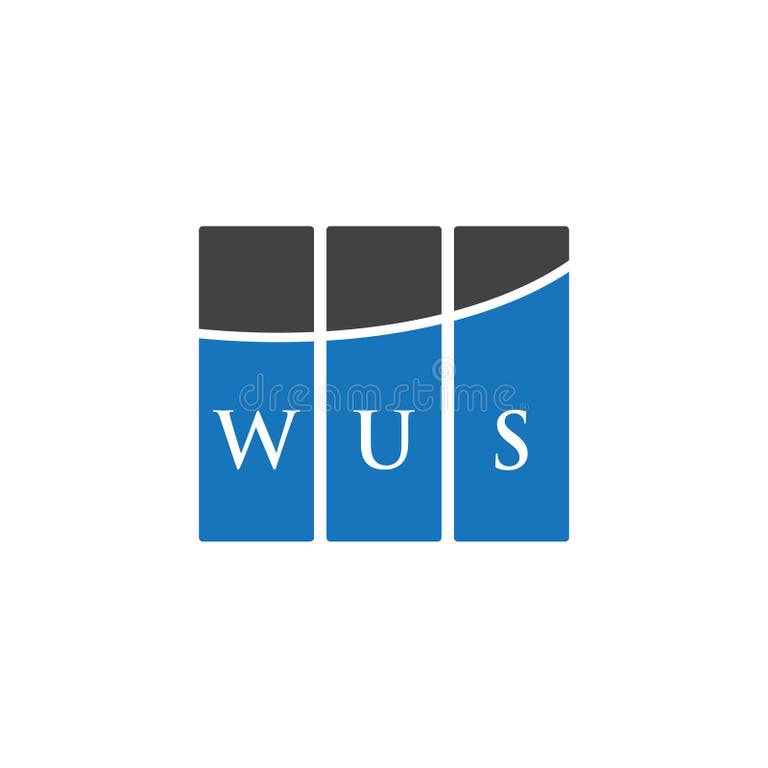 WUS Letter Logo Design on Black Background. WUS Creative Initials ...