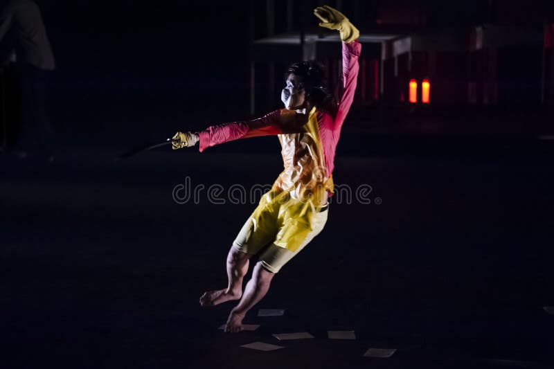 Wushu Dance editorial stock image. Image of wushu, studio - 56349474