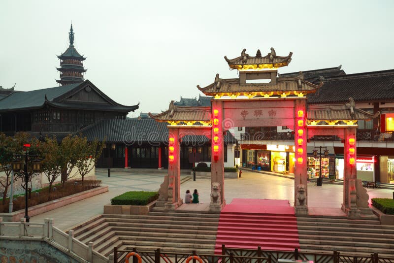 Wuxi Nanchan Temple, China stock image. Image of wuxi - 112643099