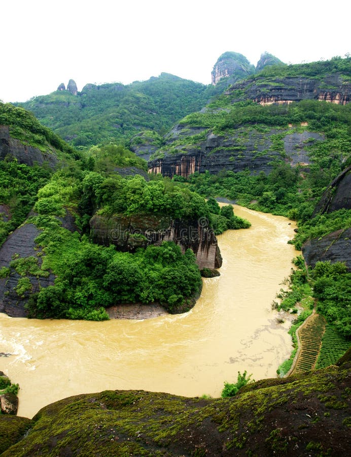 Wuyi mountain landscape stock photo. Image of forest - 20130674