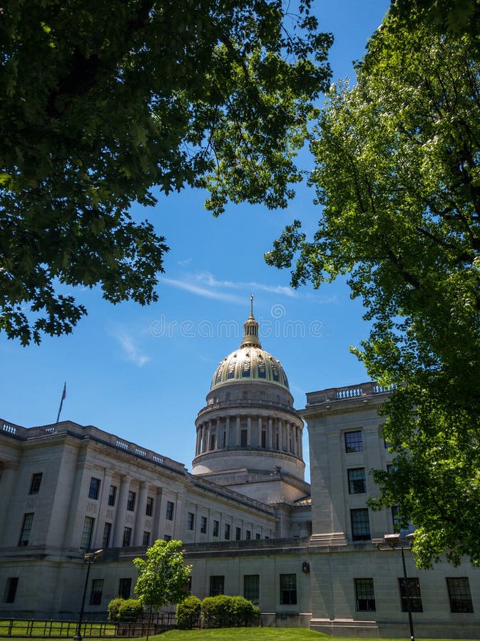 WV State Capitol stock image. Image of blue, legislature - 220345325