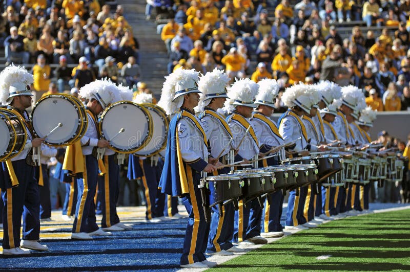WVU Pride of West Virginia Marching Band Editorial Stock Image - Image ...