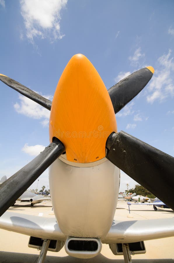 WW2 Fighter Aircraft Properller Stock Photo - Image of aviation, world ...