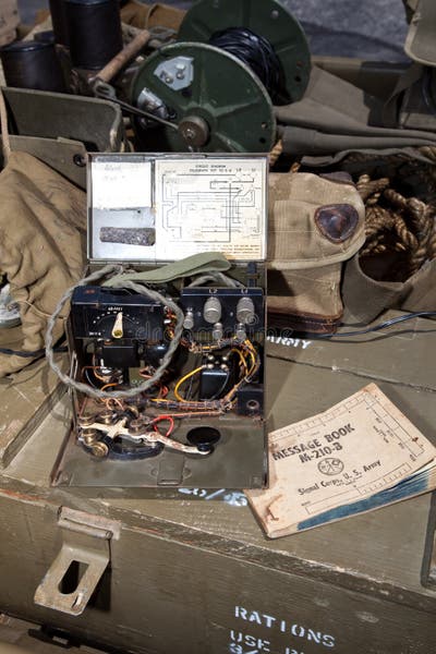 WW II Morse Code Machine - Vertical Stock Image - Image of military ...