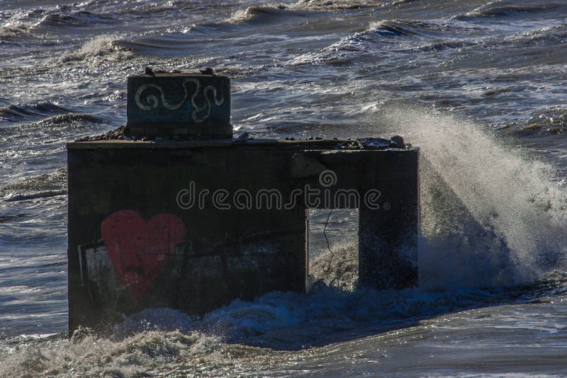 WW II Ruins stock image. Image of coast, stone, travel - 81297725