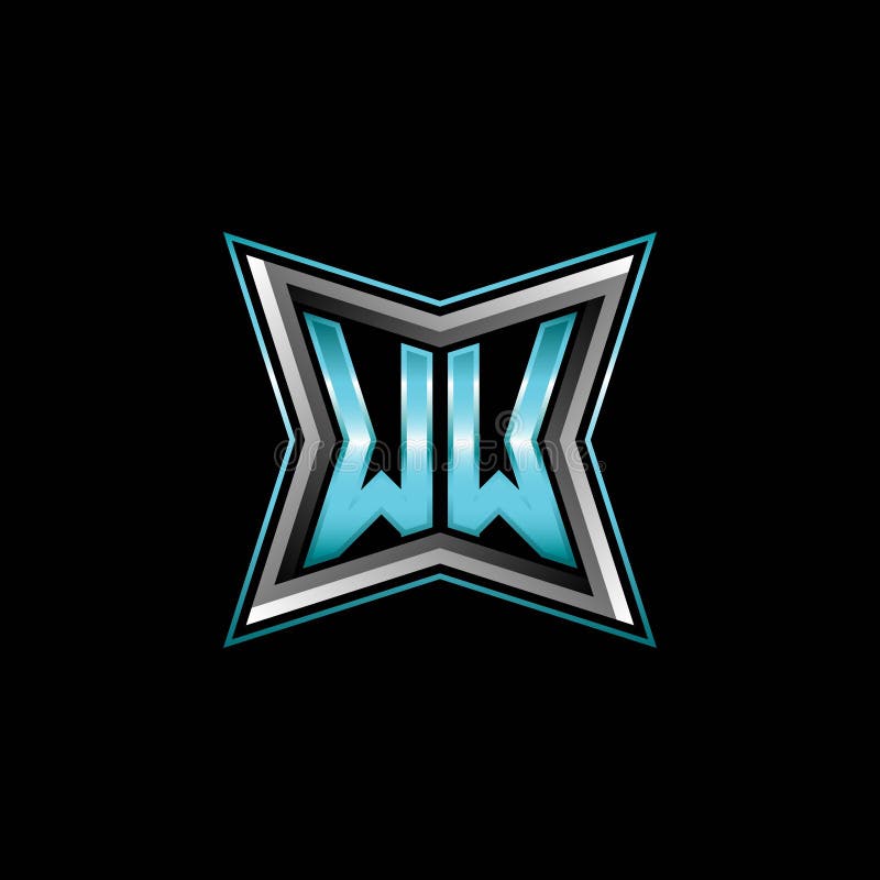 WW Logo Monogram Geometric Modern Design Stock Vector - Illustration of ...