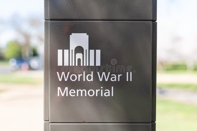 WW2 Memorial Sign editorial stock image. Image of government - 245990364