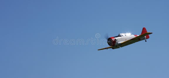 Ww 2 Plane in Flight with Blue Sky Stock Image - Image of aviation ...