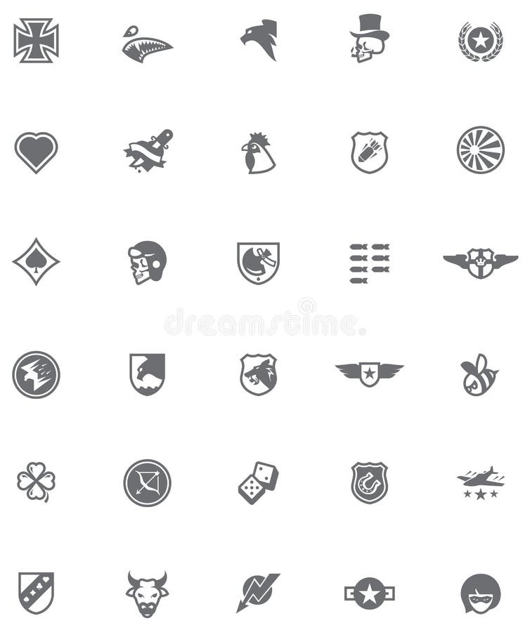 WW2 Styled Military Emblem Set Stock Vector - Illustration of germany ...