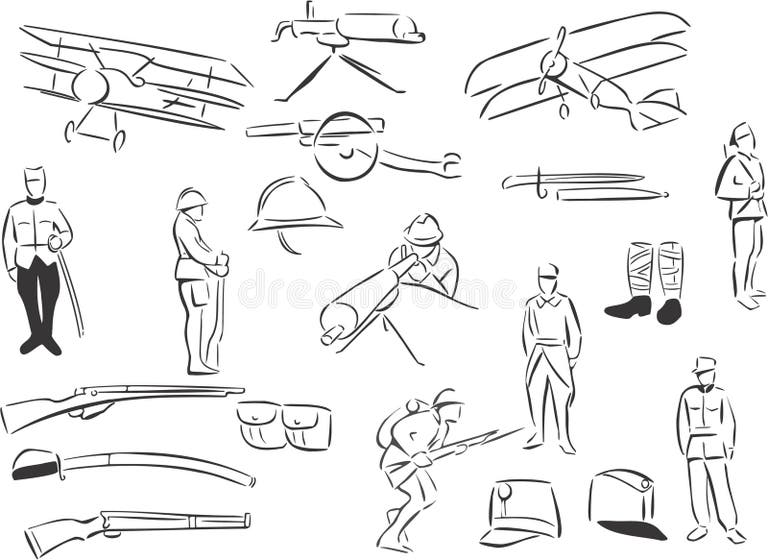 Ww1 Gun Stock Illustrations – 107 Ww1 Gun Stock Illustrations, Vectors ...