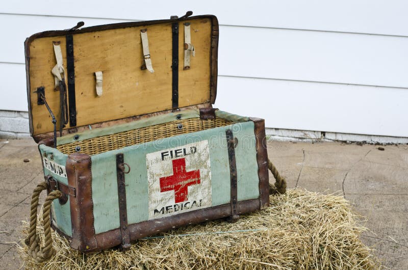 WW1 Field Medical Supply Box Editorial Photography - Image of safety ...