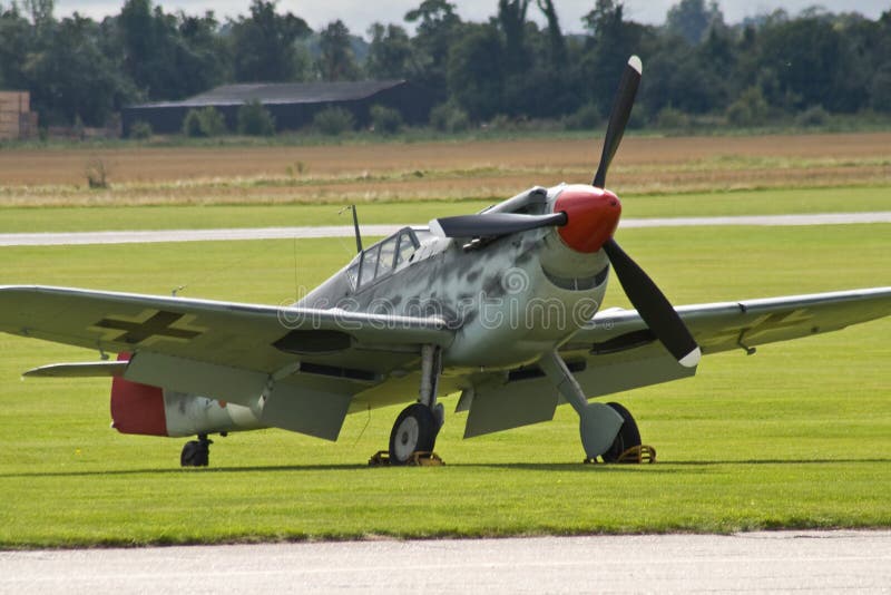 WW2 German fighter plane editorial stock photo. Image of airfield - 7766663