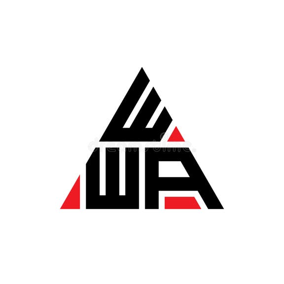 WWA Triangle Letter Logo Design with Triangle Shape. WWA Triangle Logo ...