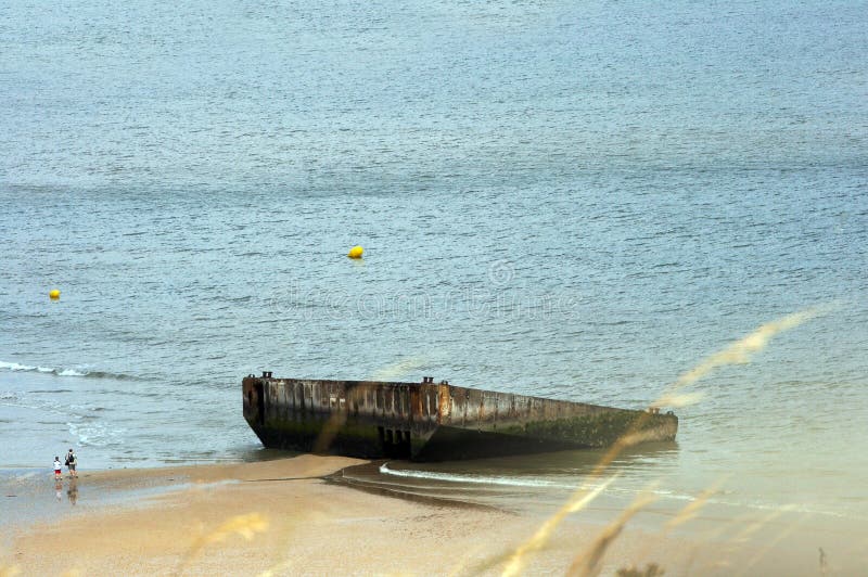 WWII Caisson stock photo. Image of historic, harbour - 14204818