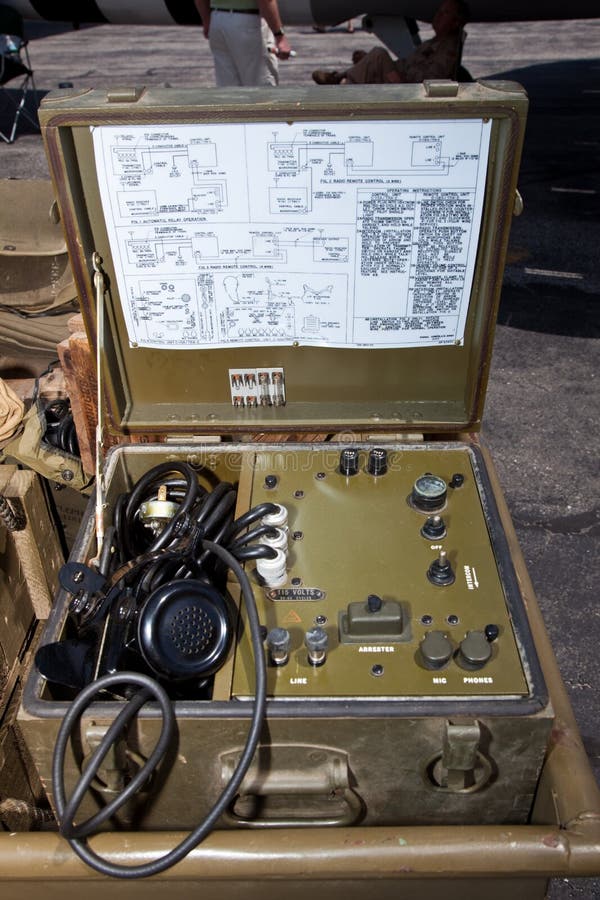 WWII Field Telephone stock image. Image of history, contact - 9898121