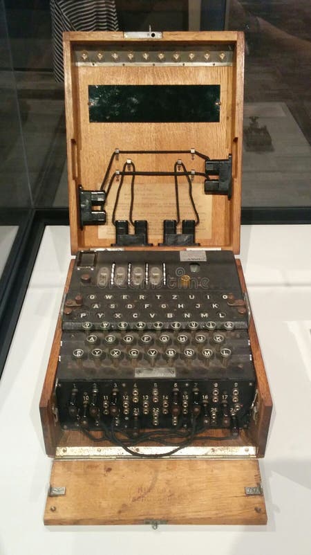 WWII German Enigma Code Machine Editorial Image - Image of technology ...