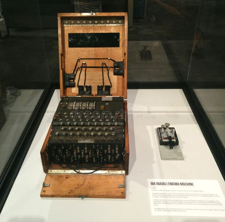 WWII German M4 Enigma Code Machine Editorial Photography - Image of ...