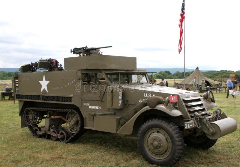WWII Half Track stock photo. Image of machine, airport - 857698