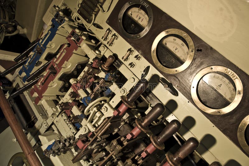 Submarine Gauges stock photo. Image of control, controls - 4138780