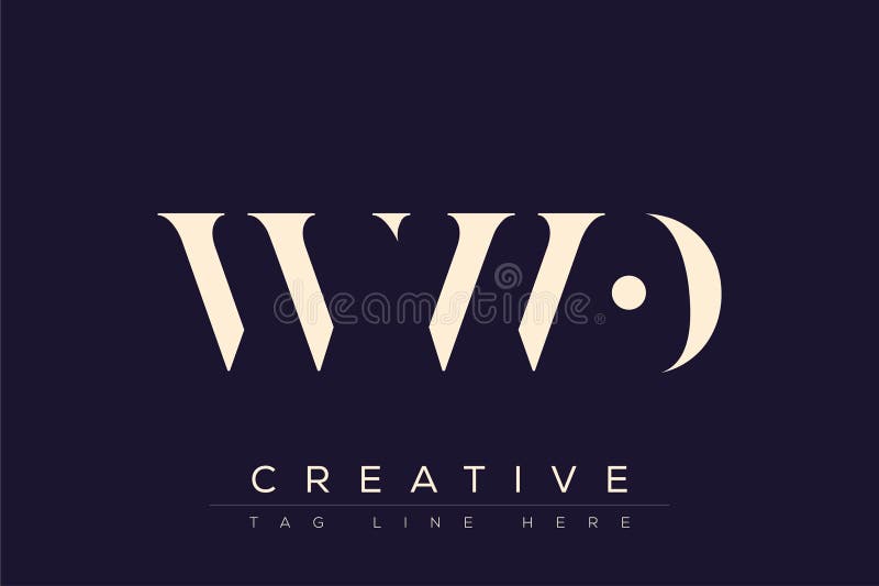 WWO Abstract Letter Logo Design Stock Vector - Illustration of ...