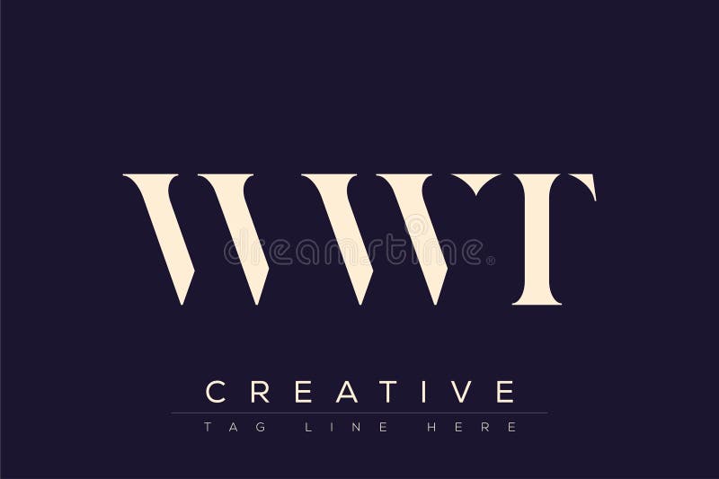 WWT Abstract Letter Logo Design Stock Vector - Illustration of alphabet ...