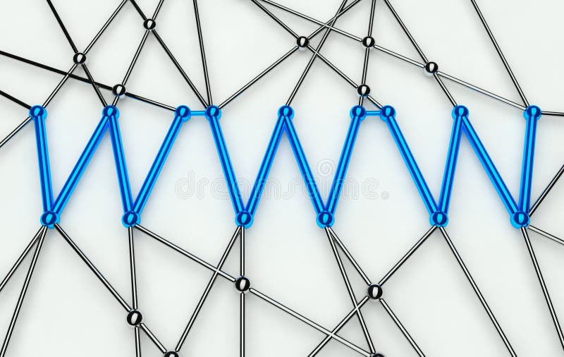 3d Conception of Network and Communication Stock Illustration ...