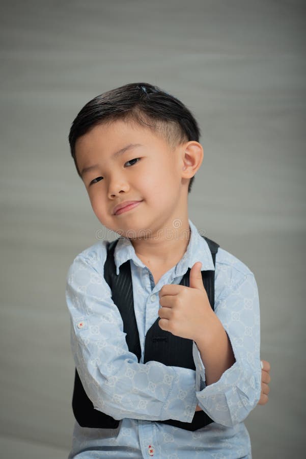Asian Boy, Looking Smart and Intellectual, Dressed Sharp Stock Image ...