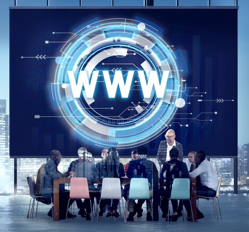 WWW Hud Web Online Technology Concept Stock Image - Image of group ...