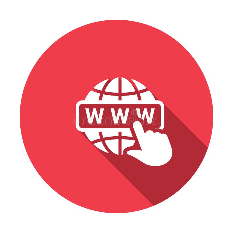 Www Icon. Www Flat Icon Vector Illustration Stock Vector - Illustration ...