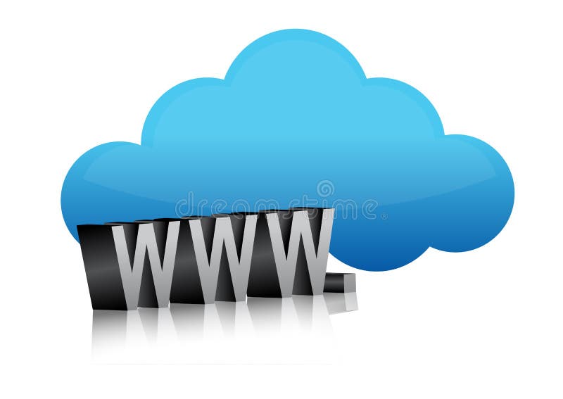 Www , Internet Concept Cloud Stock Illustration - Illustration of ...
