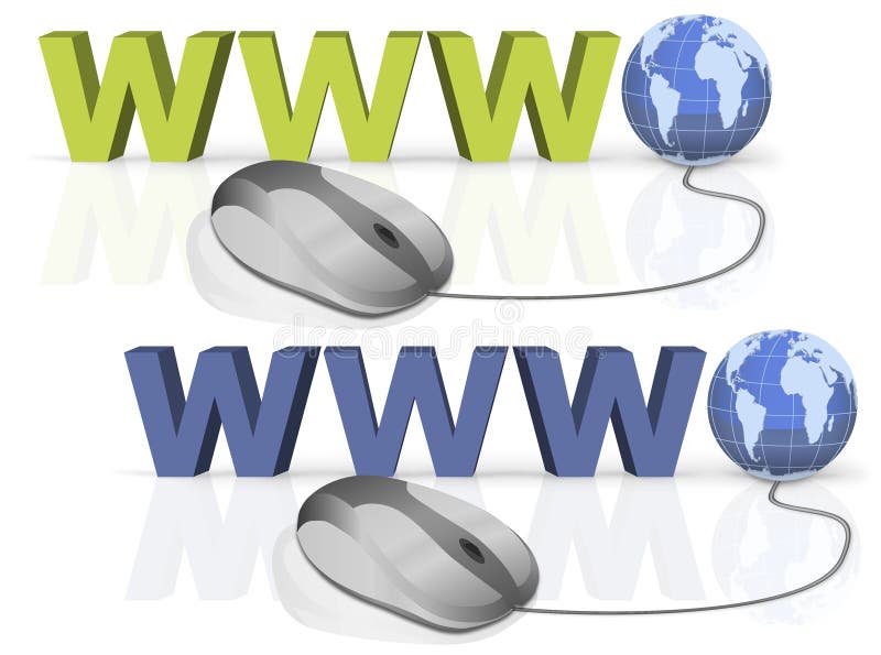 WWW Internet Connection World Wide Web Stock Illustration ...