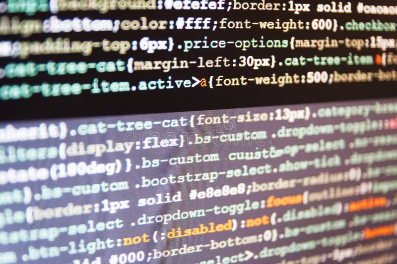 Software Development Big Data And Internet Of Things Trend Javascript Code In Bracket