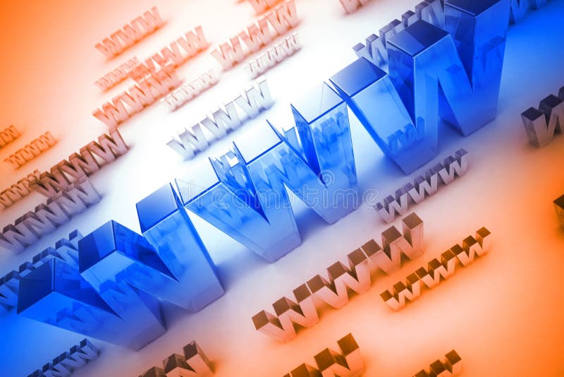 WWW Text stock illustration. Illustration of glossy, internet - 25958540