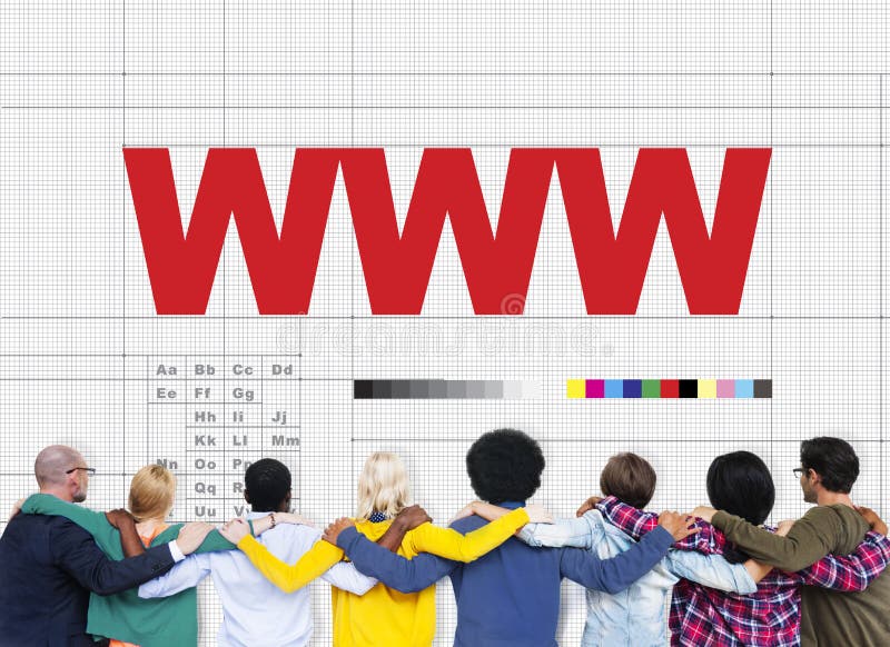 WWW Website Networking Connection Sharing Social Concept Stock Photo ...