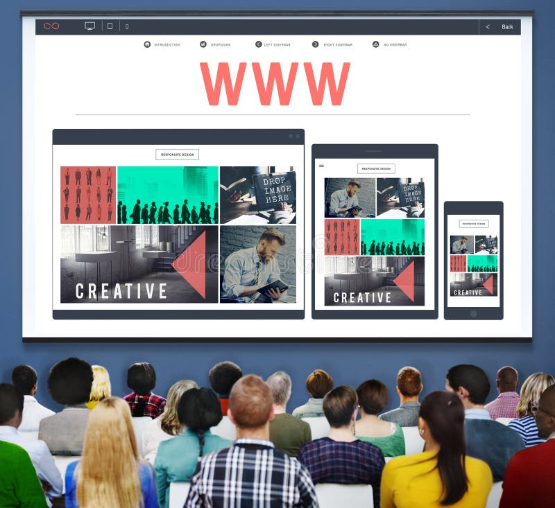 WWW Website Networking Connection Sharing Social Concept Stock Image ...