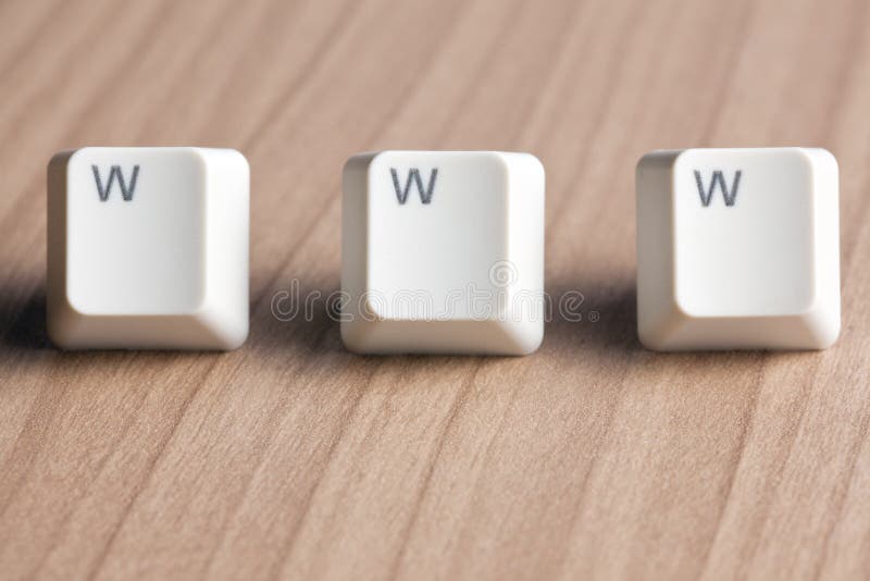 Www Word Making from Computer Keyboard Stock Photo - Image of ...